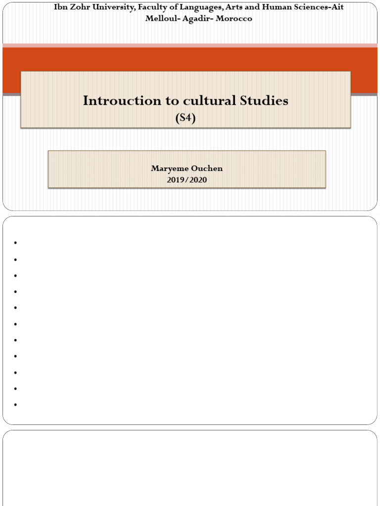 Introduction to Cultural Studies Concepts | PDF | Postmodernism | Truth