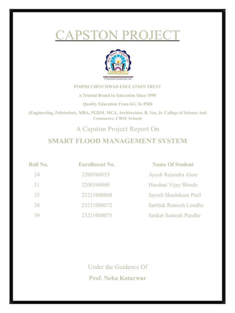 CAPSTON PROJECT part 1 (Updated) | PDF | Flood | Flood Control CAPSTON PROJECT part 1 (Updated) | PDF | Flood | Flood Control