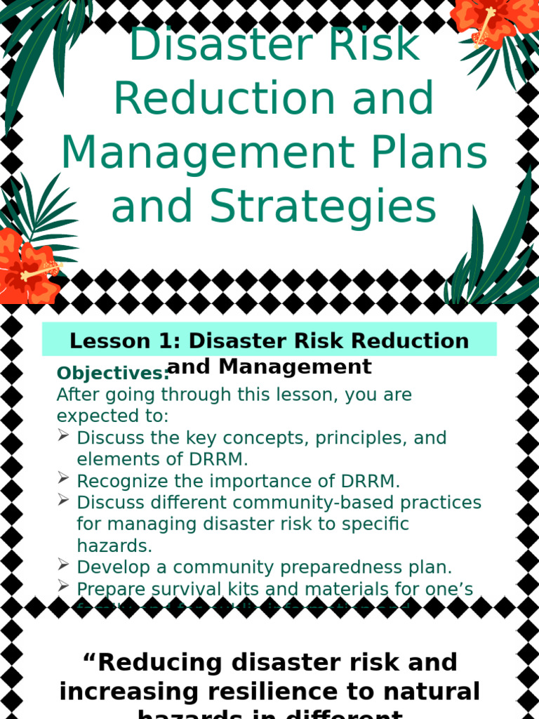 DRRR 2nd Quarter Second Sem | PDF | Disaster Risk Reduction | Emergency Management
