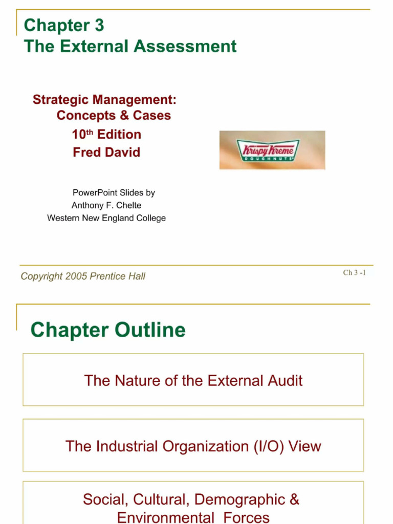 Strategic Management CH 3 | PDF