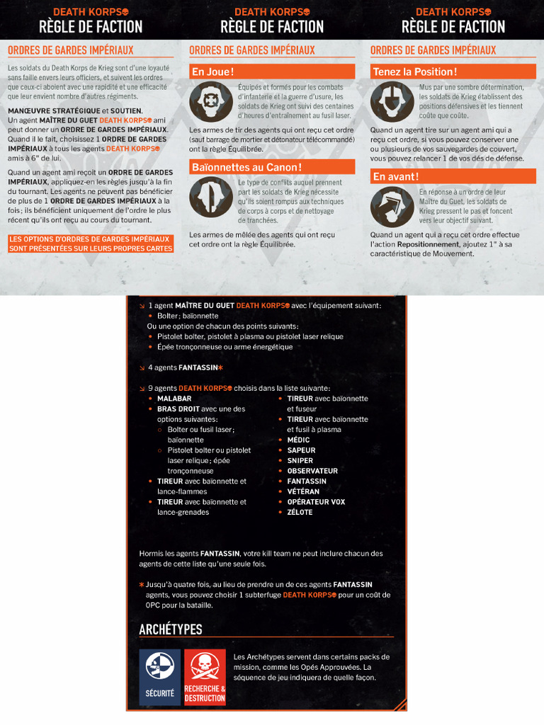 DK règles de faction | PDF