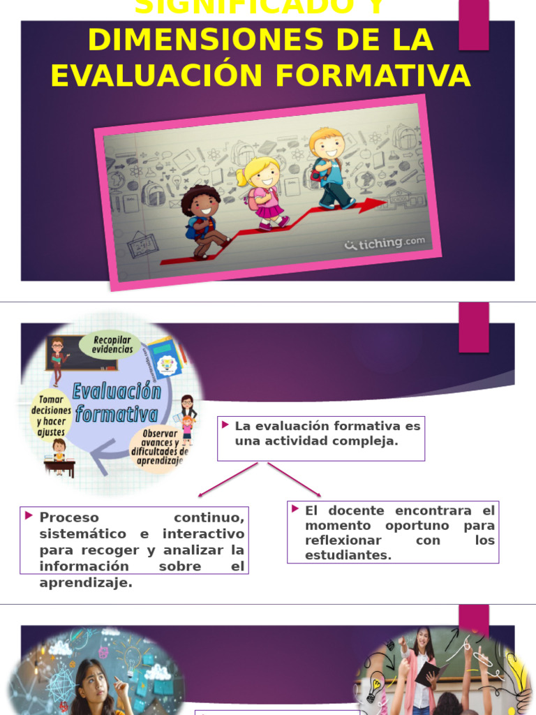 Significado y Dimensiones de La Evaluación Formativa | PDF