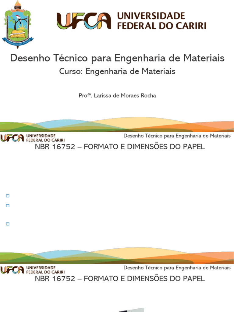 Normas de Desenho Técnico NBR 16752 | PDF | Papel | Desenho técnico