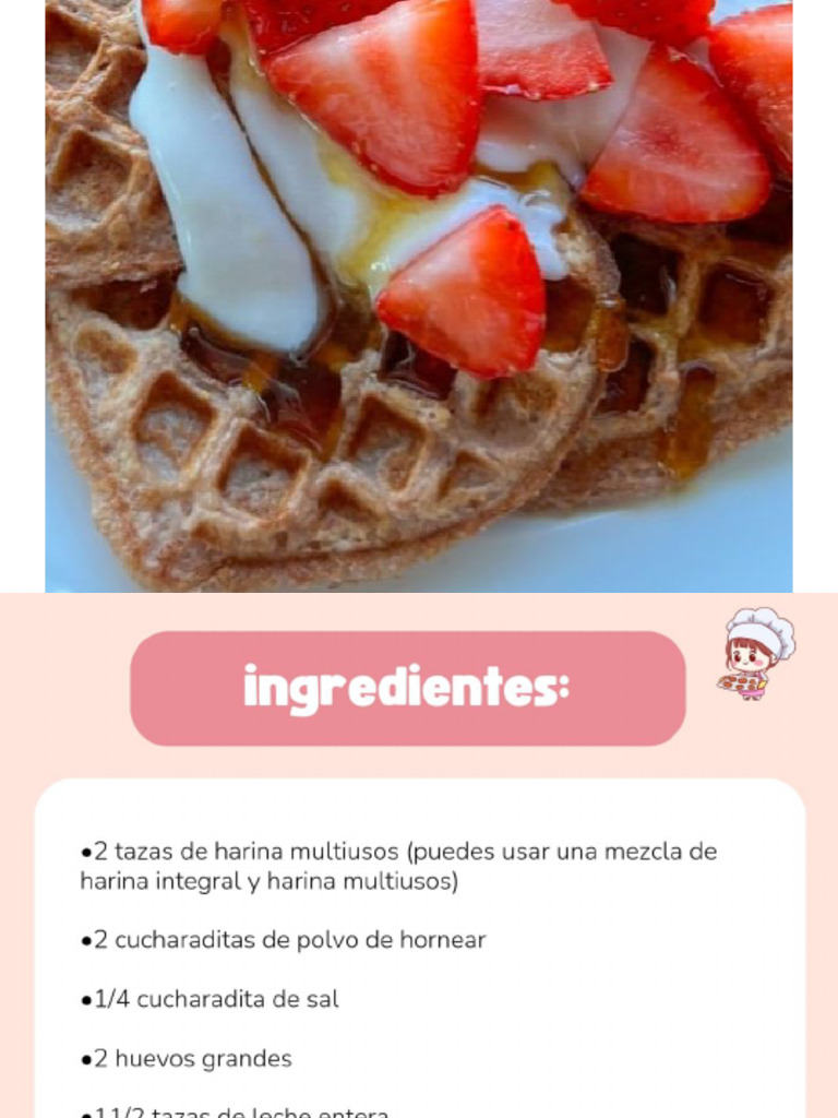 Waffles Con Fresa? | PDF