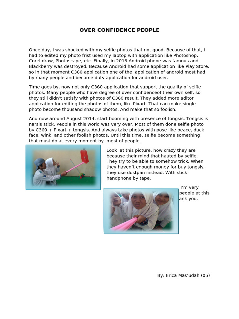 OVER CONFIDENCE PEOPLE | PDF