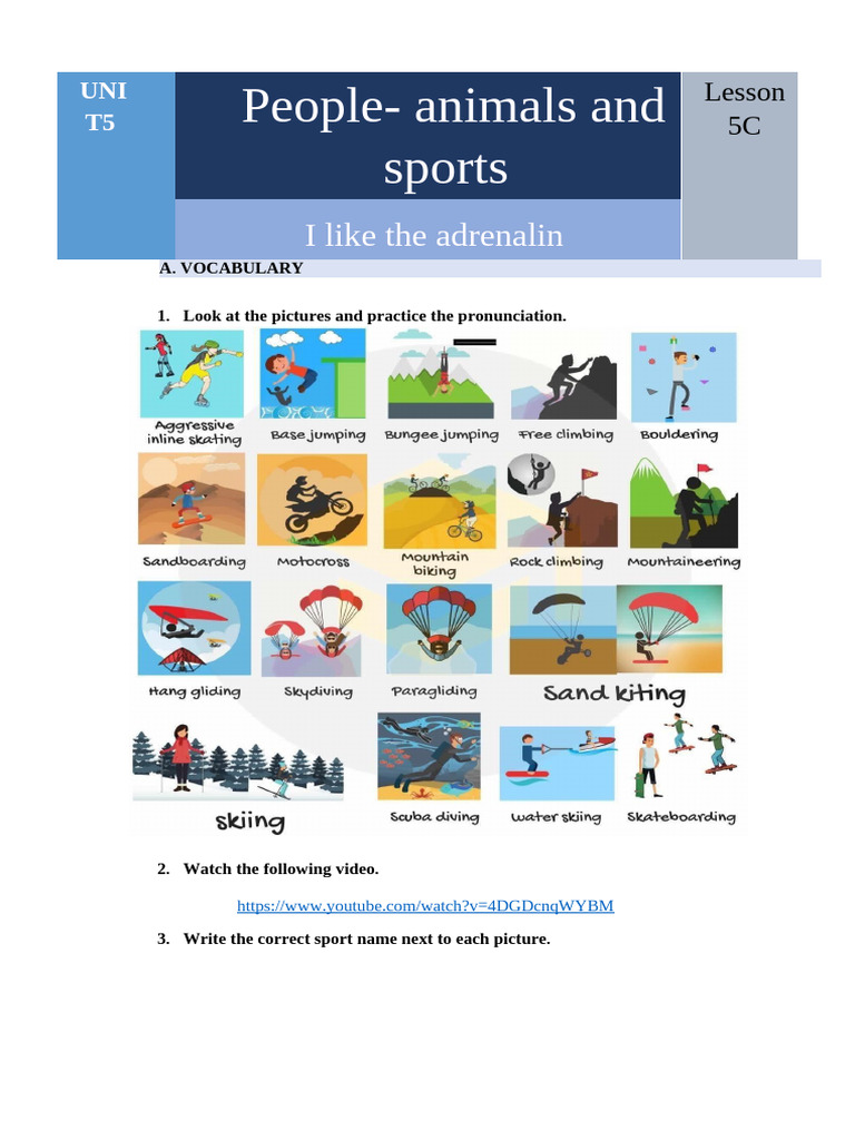 Lesson 5c - English - Ari Tanguila Trejo | PDF | Sports & Recreation