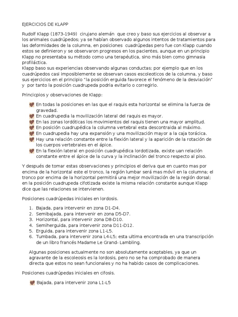 Ejercicios de Klapp | PDF