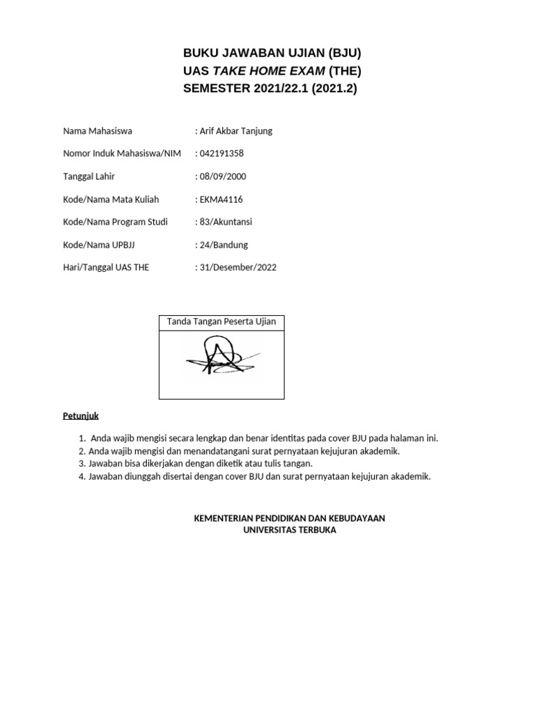 Buku Jawaban Ujian | PDF | Karier & Perkembangan | Ilmu Sosial