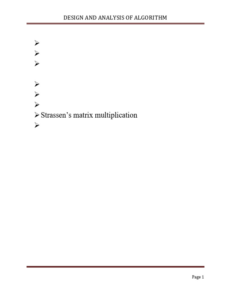 Divide And Conquer Notes Pdf Applied Mathematics Computer Programming 