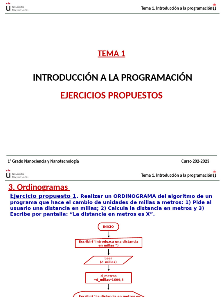 Ejercicios para clase tema 1 Nano | PDF | Informática | Ciencias de la Computación