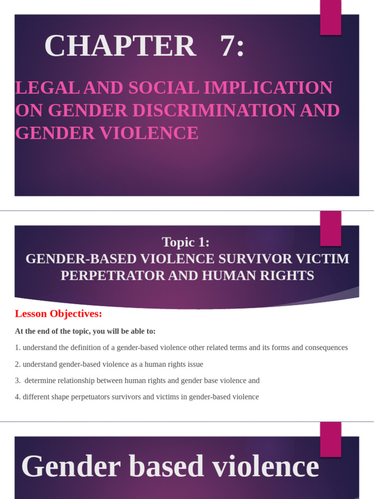Gender Based Violence | PDF | Domestic Violence | Violence