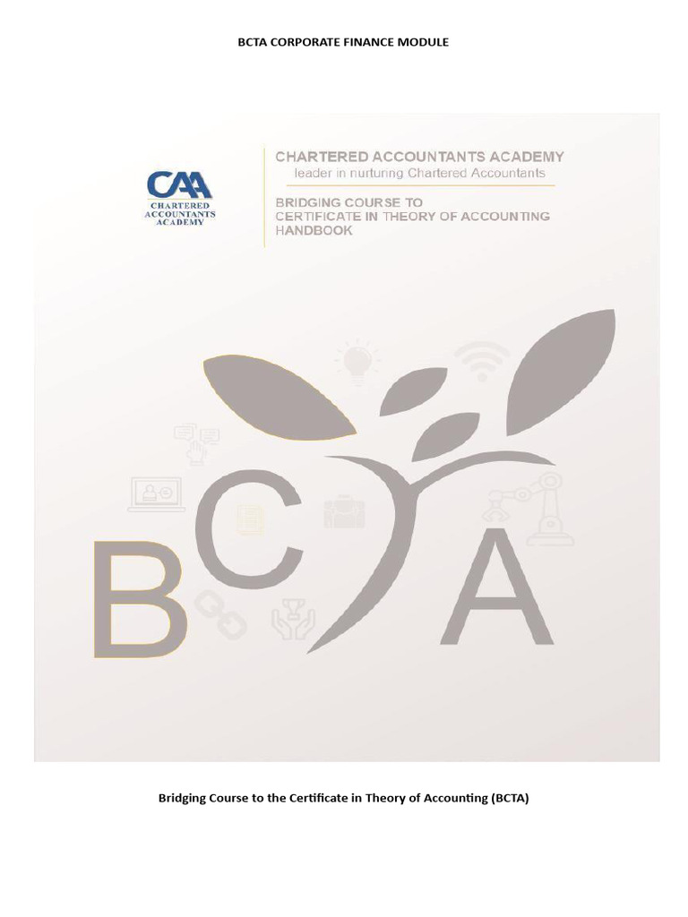 2024 Bcta Corporate Finance Module | PDF | Preferred Stock | Factoring ...
