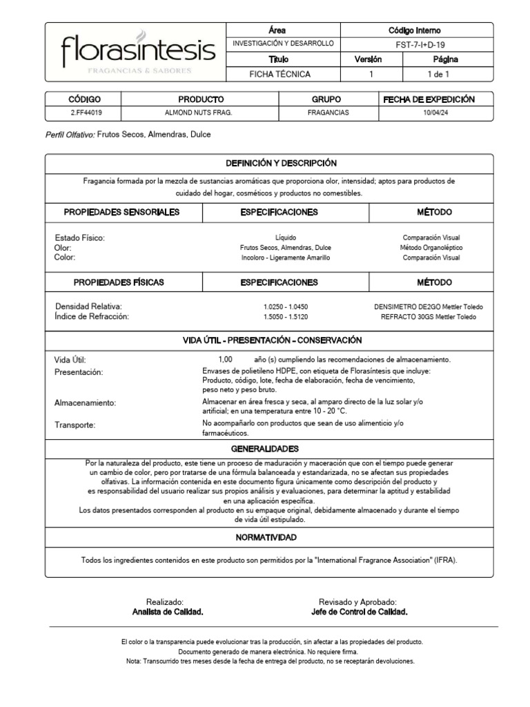 Fragancia Almendras | PDF | Color