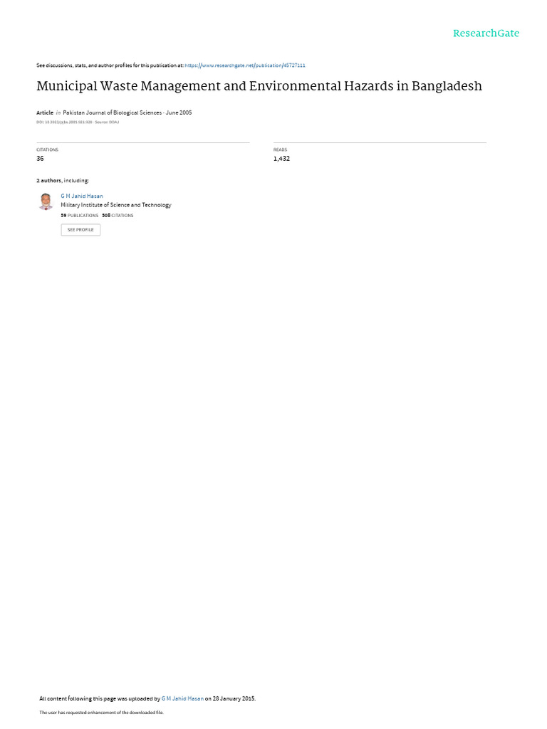 Waste Management 2 | PDF | Science & Mathematics