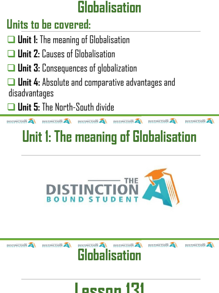 Globalisation_additional_notes | PDF | Globalization | Comparative ...