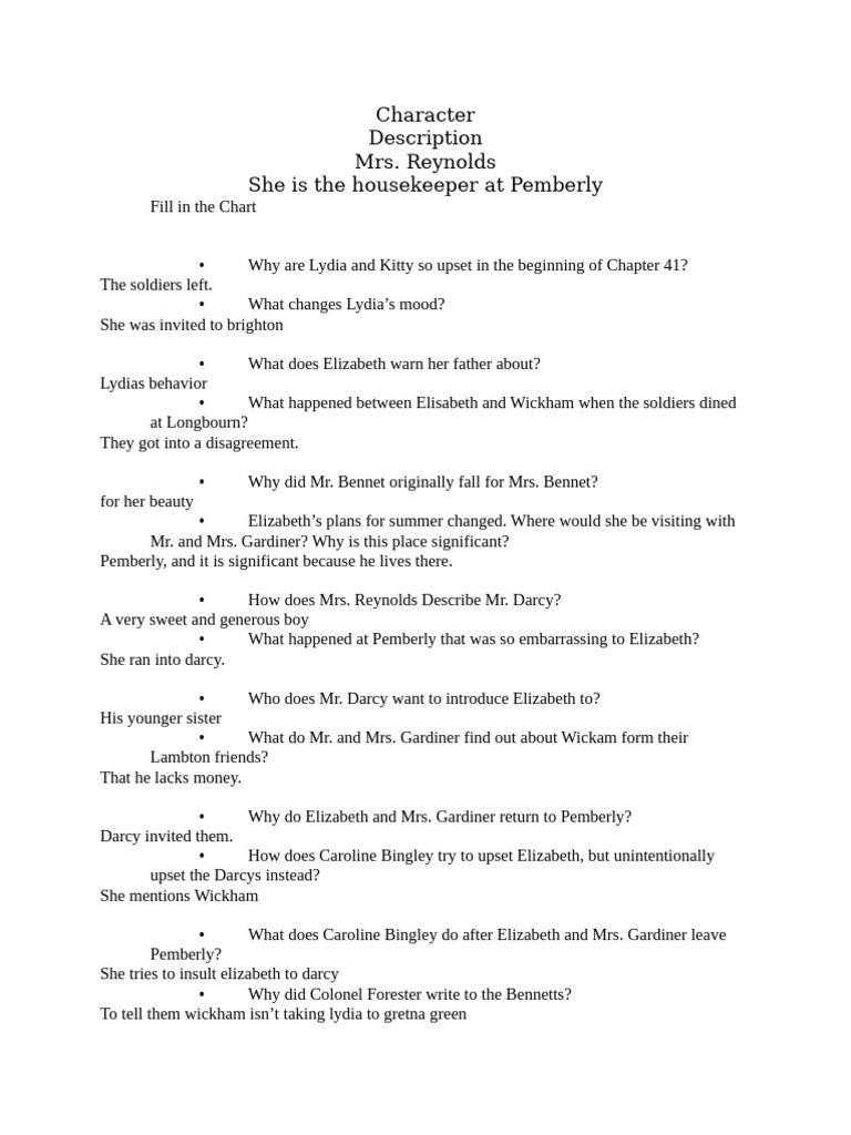 Pride and Prejudice Chapters 41 To 50 | PDF | Pride And Prejudice | Mr ...