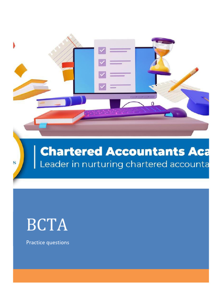 BCTA Revision Questions Pack | PDF | Equity (Finance) | Financial Statement