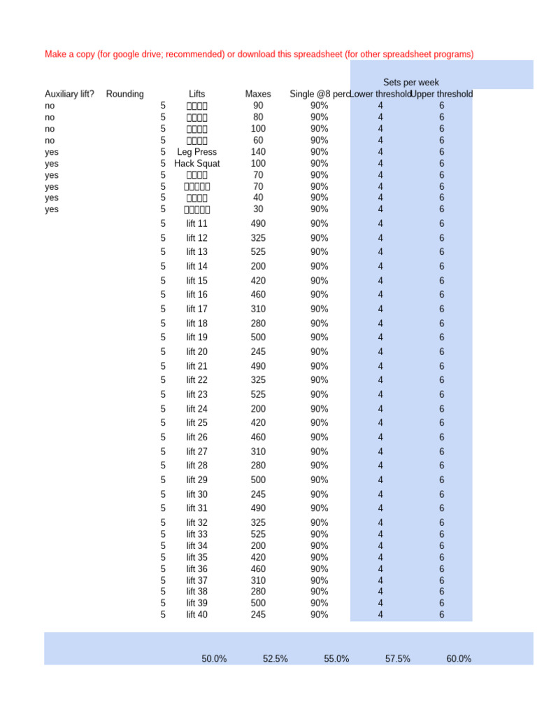 SBS Program Builder | PDF | Weight Training