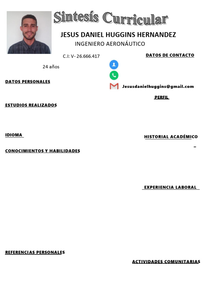 Curriculum JESUS (1) | PDF | Ingeniería