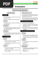 Kinematics Notes | PDF