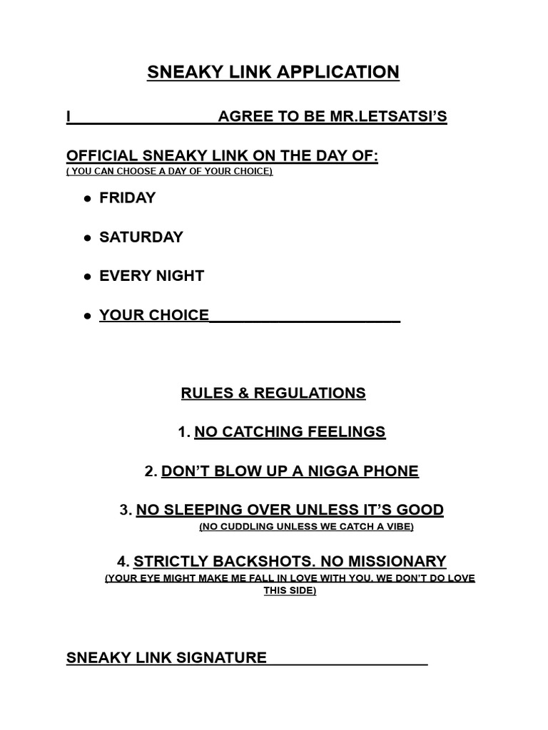 Sneaky Link Application | PDF | Law