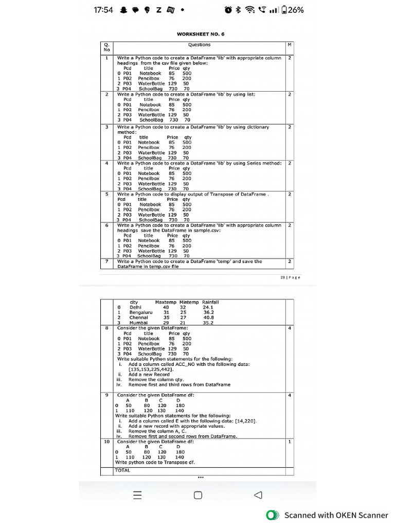 IP Worksheet | PDF