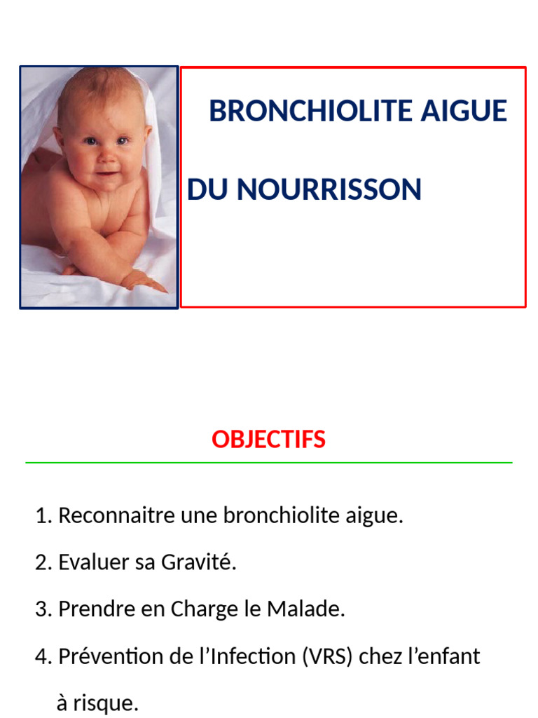 2 - .La Bronchiolite Aigue Du Nourrisson | PDF | Maladies et troubles | Maladie respiratoire