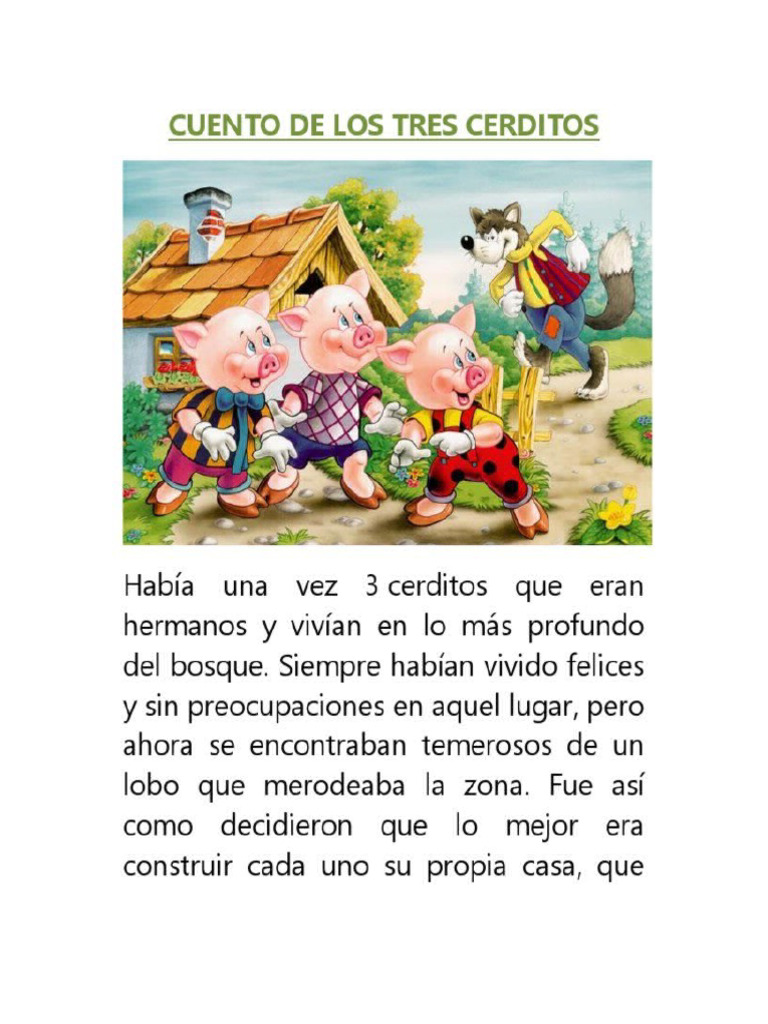 Los Tres Cerditos | PDF
