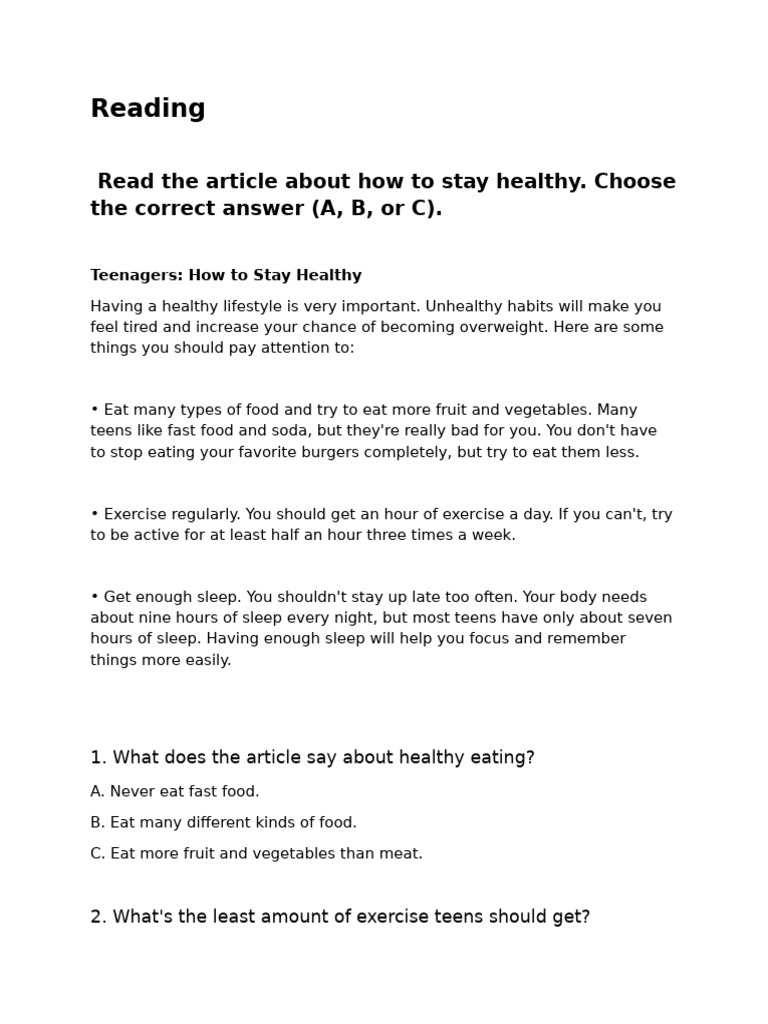 Review Unit 2 Smart World Pdf Sleep