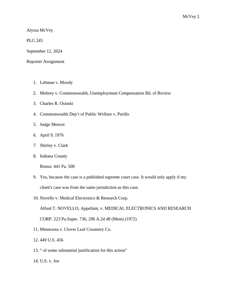 Reporter Assignment | PDF | Social Science