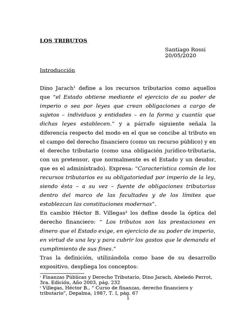 2020 10 29 Los Tributos | PDF | Impuestos | Economias