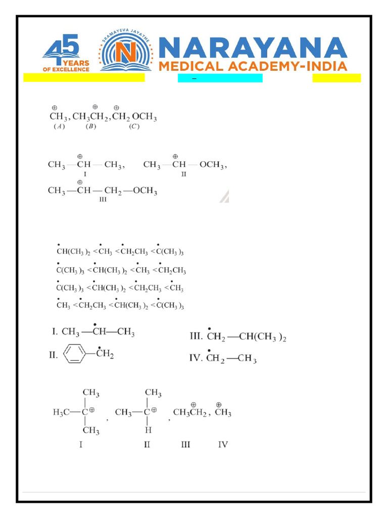JR Star Neet Cbse MT-17 Chemistry Assign QP With Key | PDF | Organic Compounds | Chemical Compounds