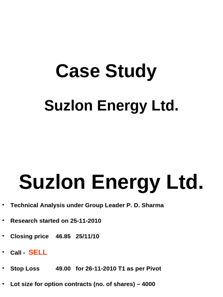 Suzlon Energy Technical Analysis Report | PDF
