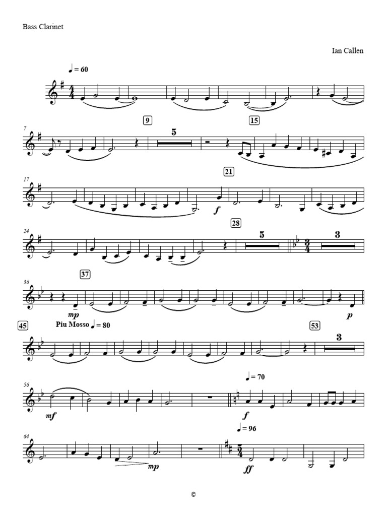 Bass Clarinet Christmas Music | PDF
