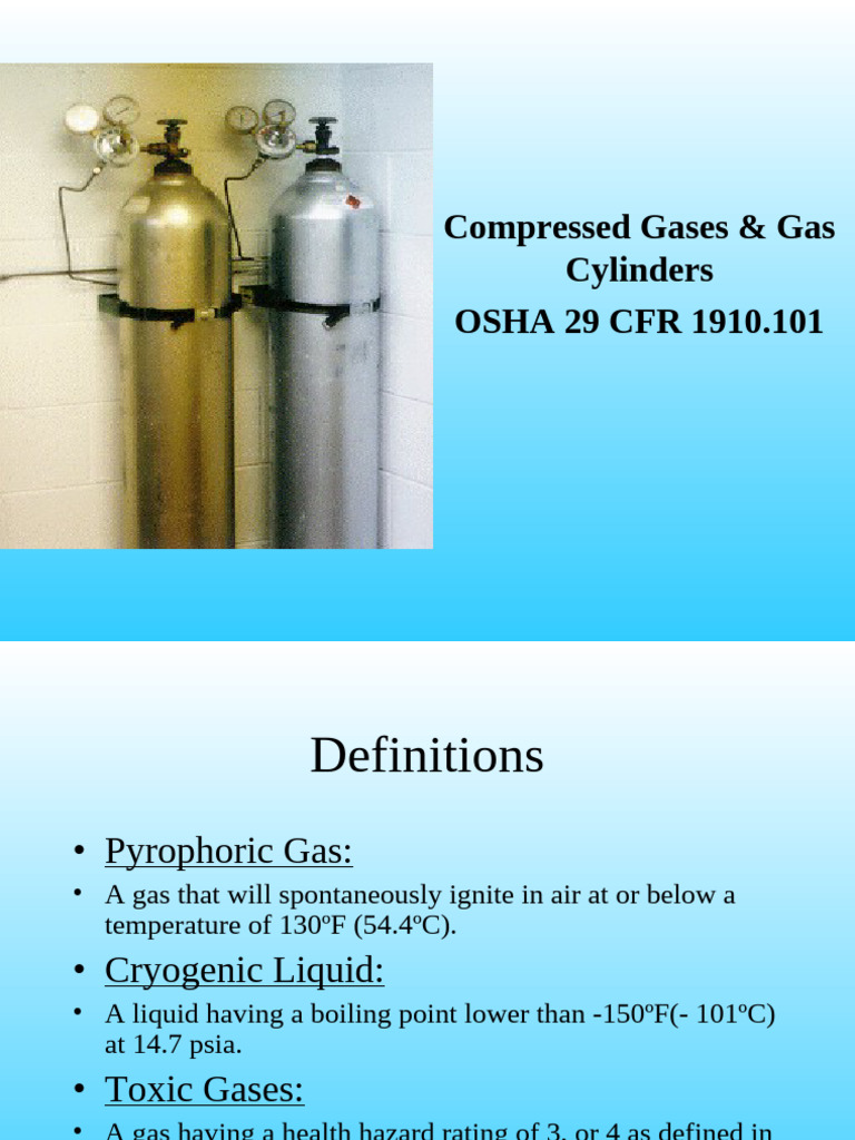 12 Compressed Gases | PDF