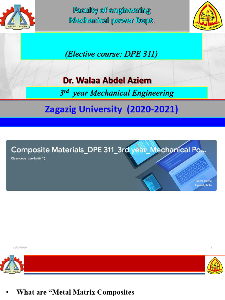 Metal Matrix Composites Overview | PDF | Composite Material | Sintering
