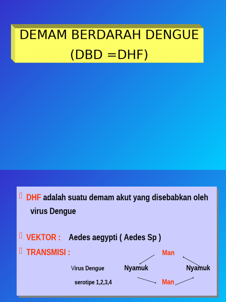 Demam Berdarah Dengue (DBD DHF) | PDF