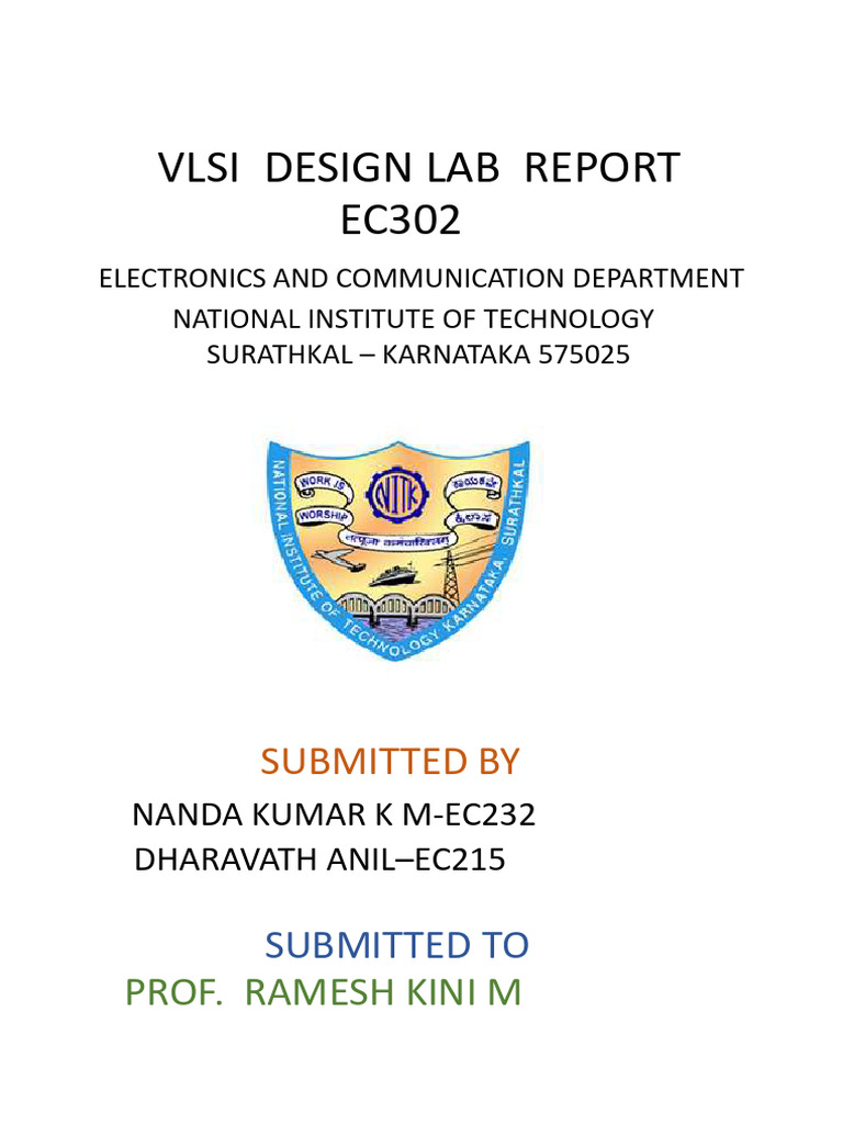 VLSI lab report_232_215-compressed | PDF