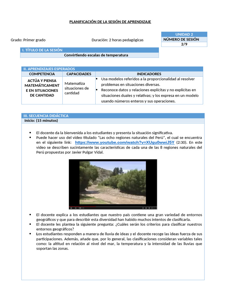Mat1 U2-Sesion2 | PDF | Fahrenheit