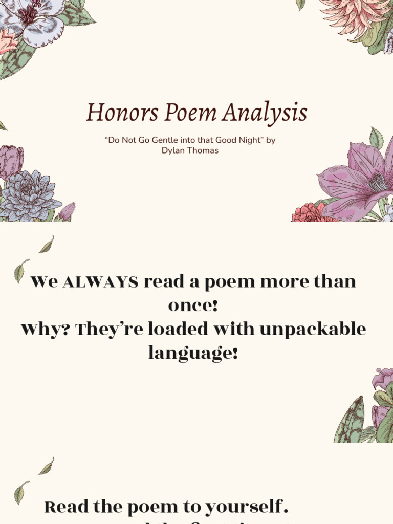 Poetry Analysis for Students | PDF | Poetry