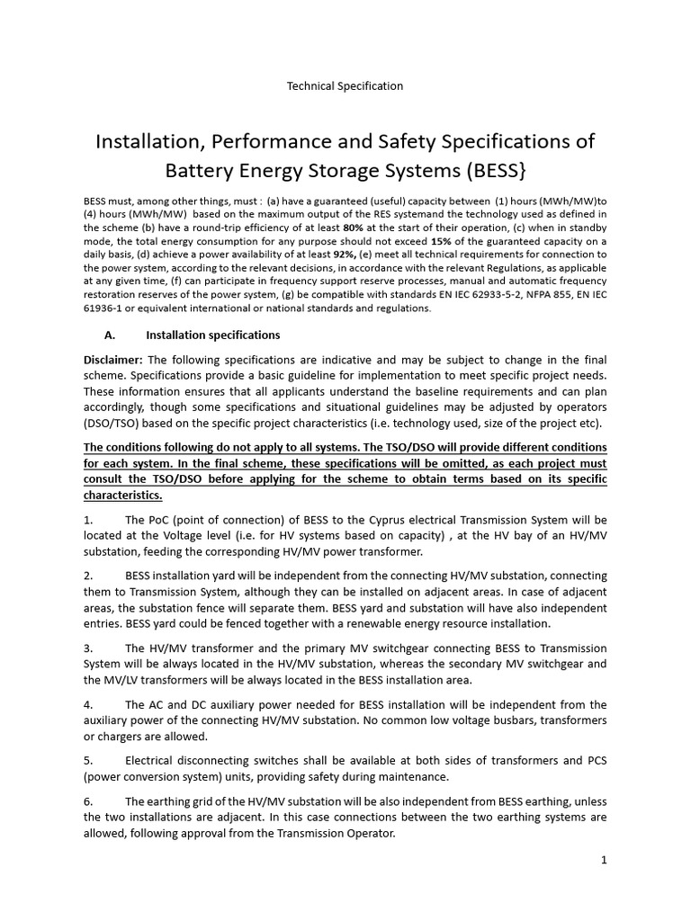 ANNEX-II-Appendix-2-Technical-Specification-Final | PDF | Electrical Substation | Firefighting