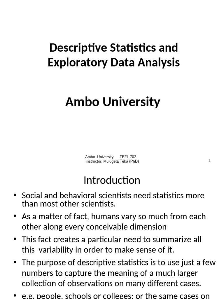17 A Introduction To Descriptive Statistics and Exploratory Data ...