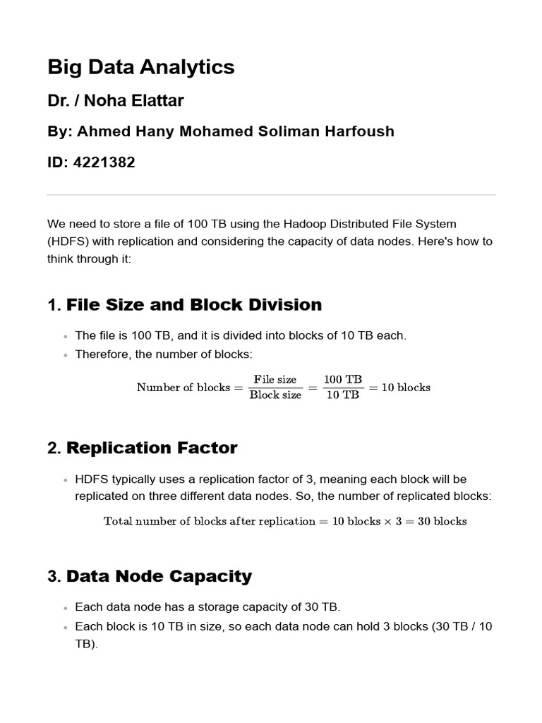 Big Data Analytics | PDF | Replication (Computing) | Apache Hadoop