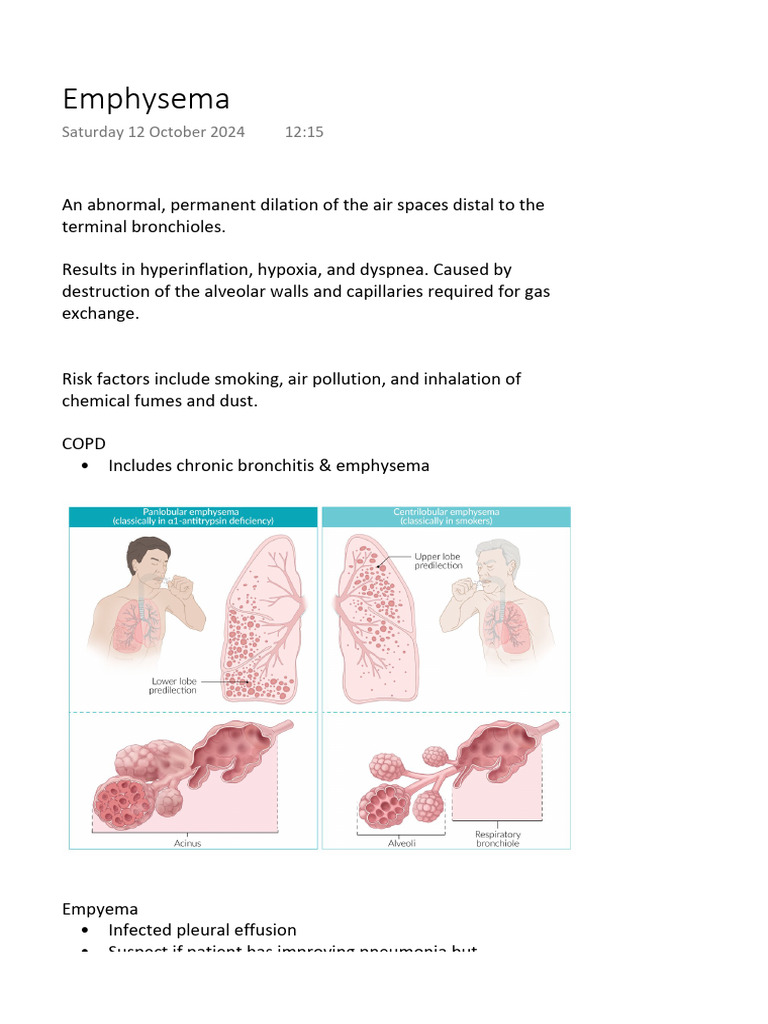 Emphysema | PDF