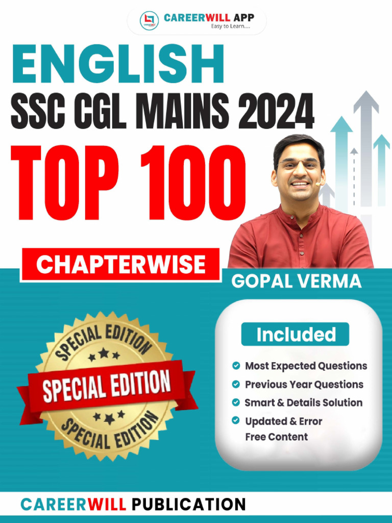Top 100 Book of English Chapter 3 Adjective by Gopal Verma Sir | PDF