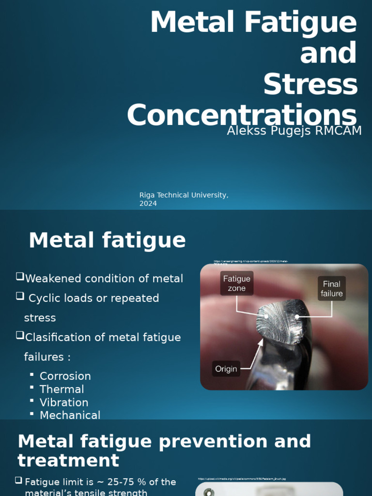 Metal Fatigue and Stress ConcentrationsAP | PDF | Fatigue (Material ...