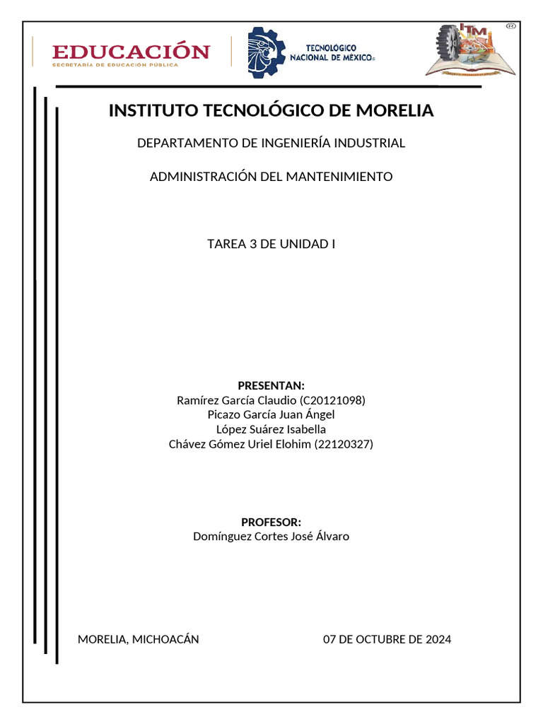 TAREA 3-1 | PDF | Logística | Planificación