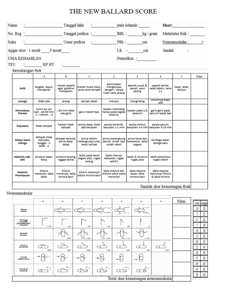 The New Ballard Score Bahasa Indonesia 1 2 1 | PDF