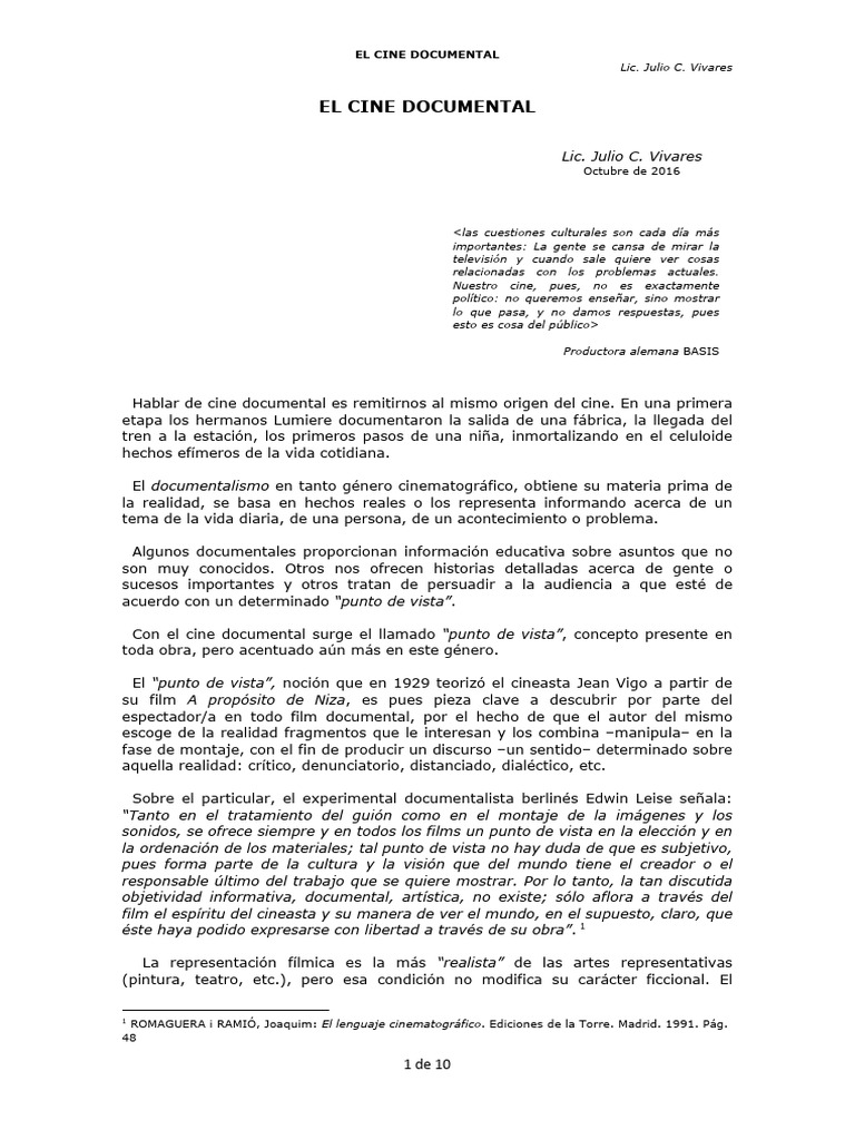 El_Cine_Documental | PDF | Documental