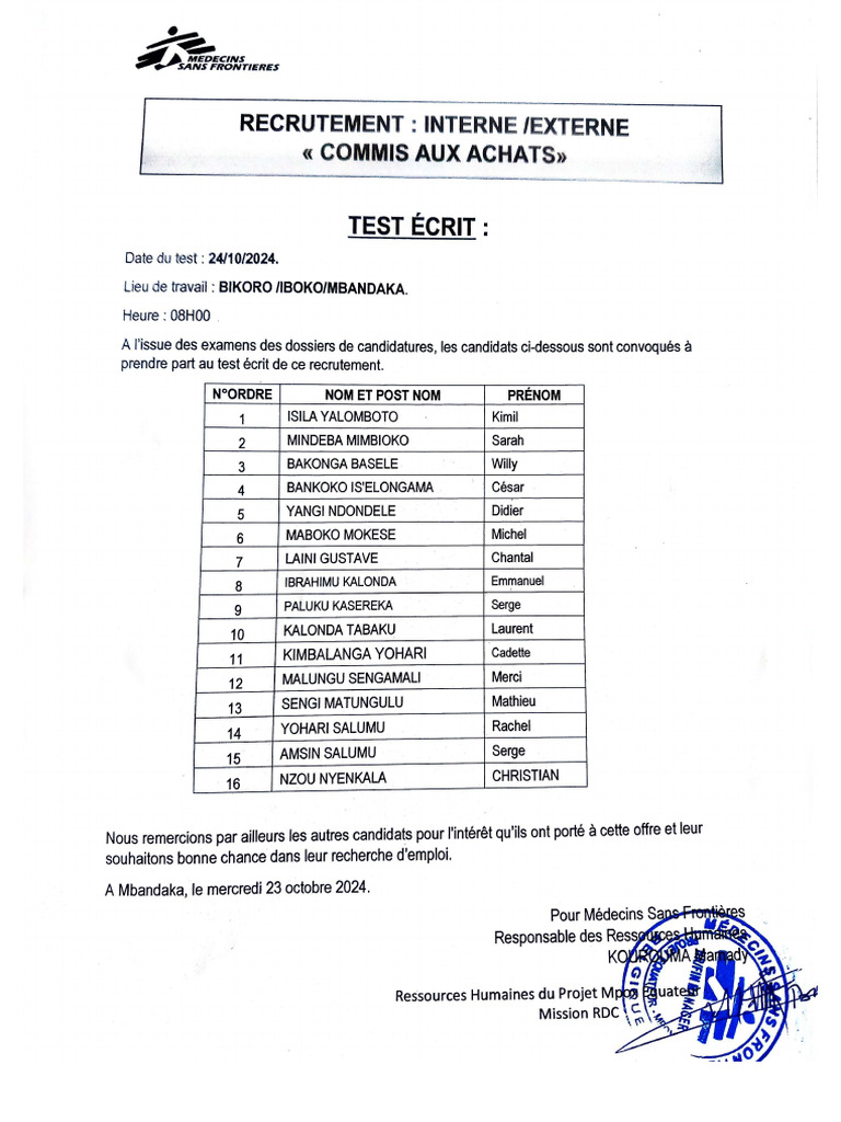 Commis Aux Achats | PDF